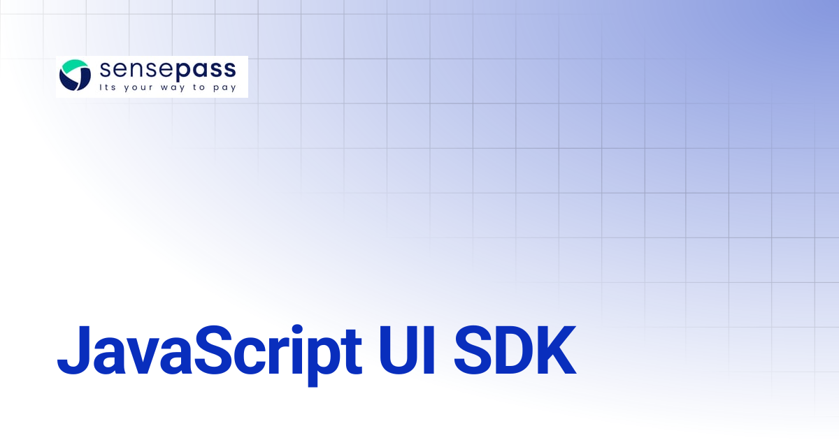 JavaScript UI SDK | SensePass